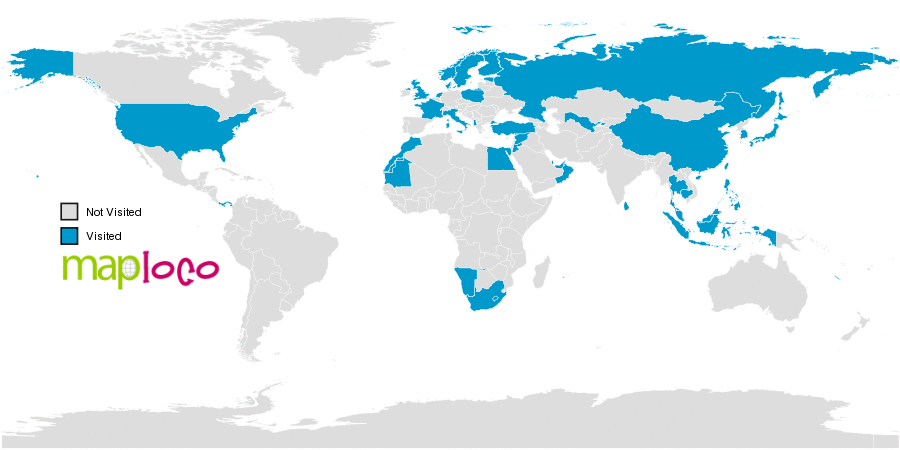 Countries I've Visited: Albania, Brunei Darussalam, Cambodia, China ...